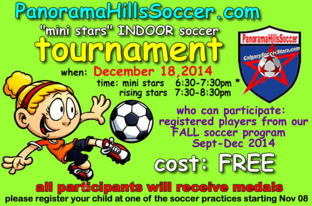 PanoramaHillsSoccer, indoor tournament for kids Dec 18, 2014 ...